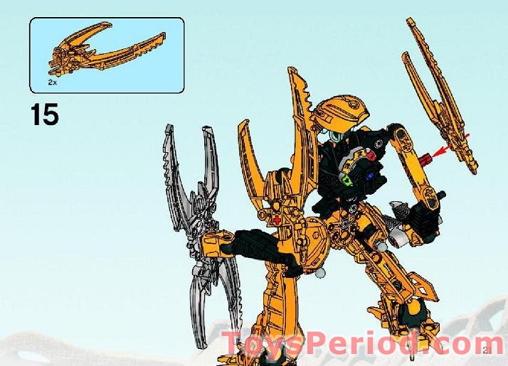 LEGO 8989 Mata Nui Instructions and Parts List