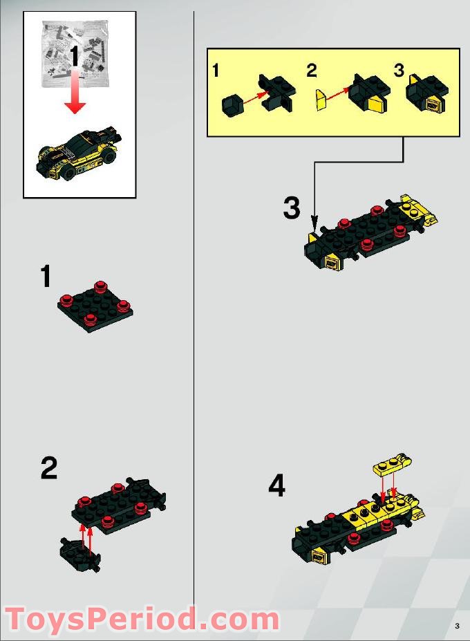 LEGO 8135 Bridge Chase Instructions and Parts List