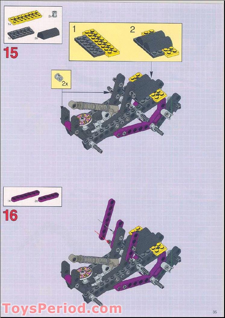 LEGO 8257 Cyber Strikers Instructions and Parts List