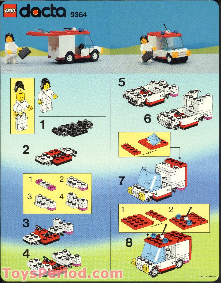 LEGO 9364 Hospital Instructions and Parts List