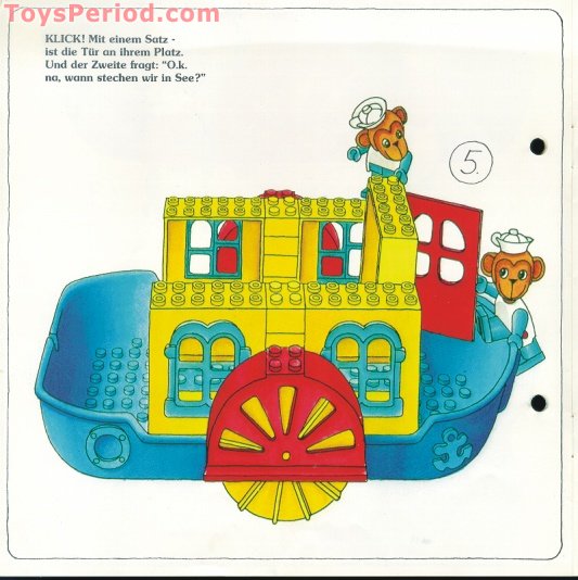 LEGO 3673 Steamboat Instructions and Parts List