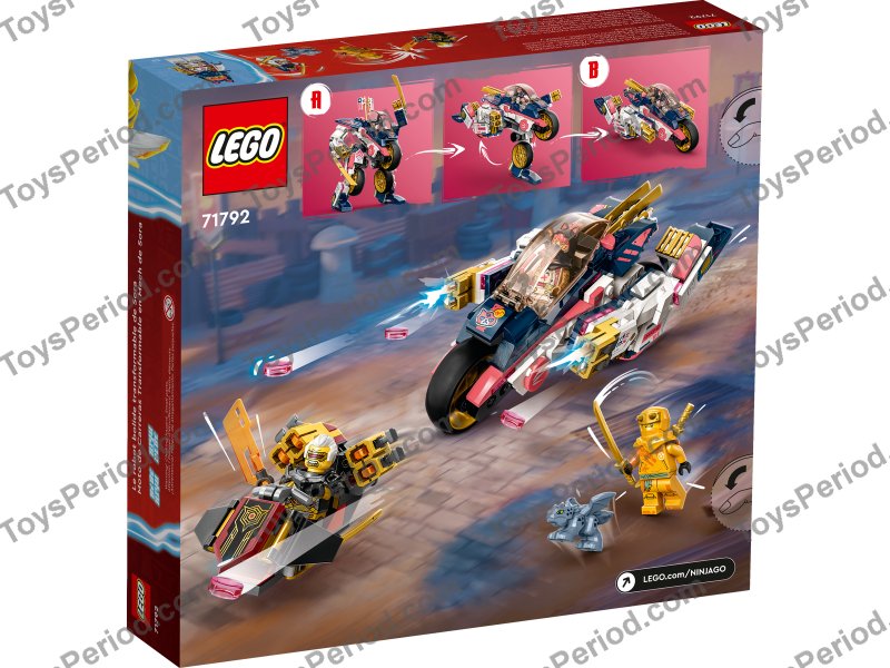 LEGO 71792 Sora's Transforming Mech Bike Racer Set Parts List