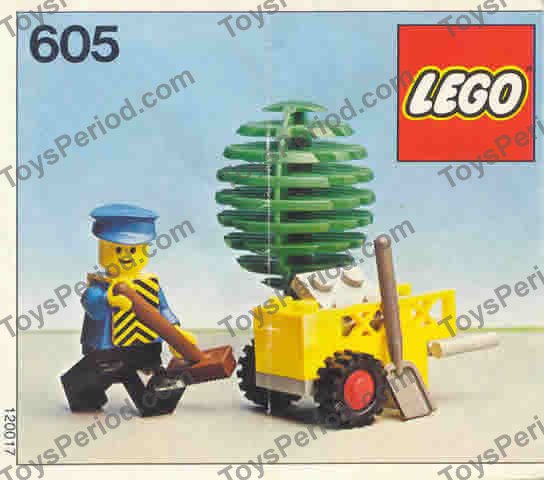 LEGO 605-1 Street Sweeper Instructions and Parts List