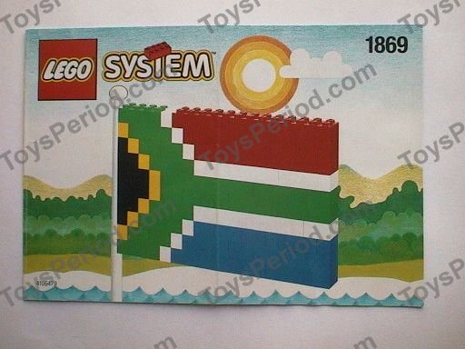 LEGO 1869 South African Flag Instructions and Parts List