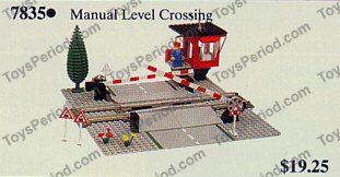 LEGO 7835 Manual Road Crossing Instructions and Parts List