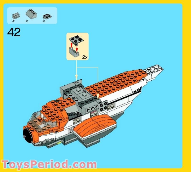 LEGO 7345 Transport Chopper Instructions and Parts List