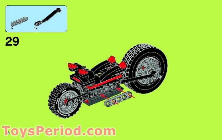 LEGO 79101 Shredder's Dragon Bike Instructions and Parts List