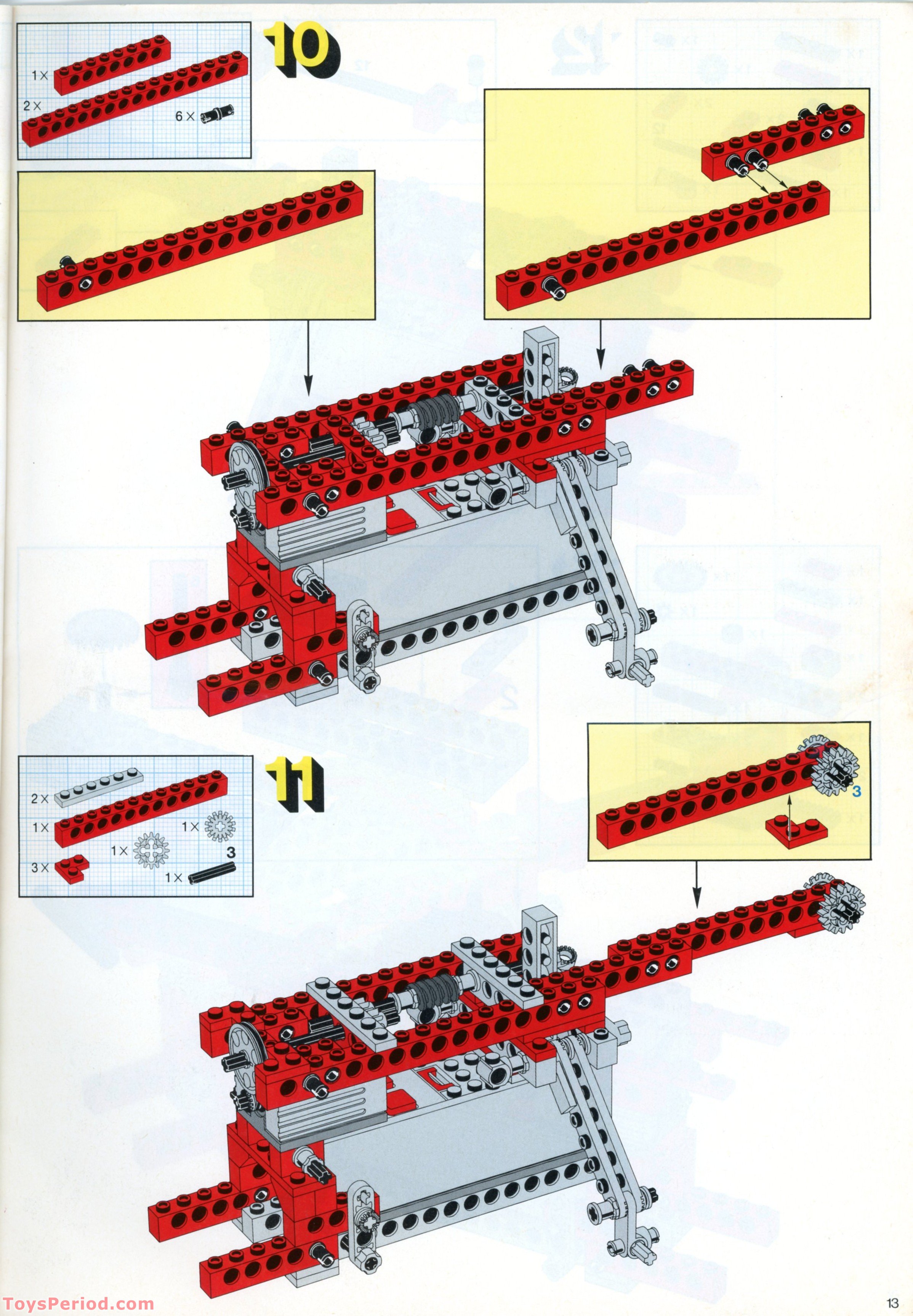 LEGO 8064 Motorized Universal Building Set, 9v Instructions and Parts List