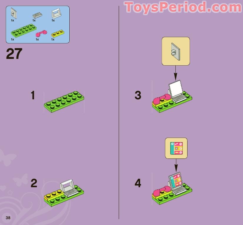 LEGO 3188 Heartlake Vet Instructions and Parts List