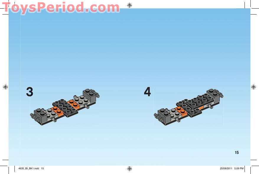 LEGO 4635 Fun with Vehicles Instructions and Parts List
