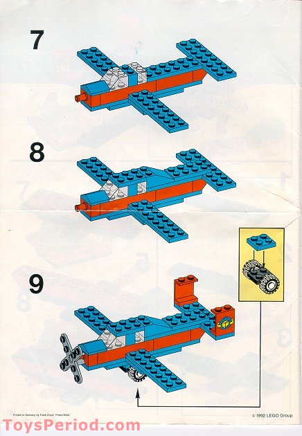 LEGO 1879 Large Bucket 5 Plus Instructions and Parts List