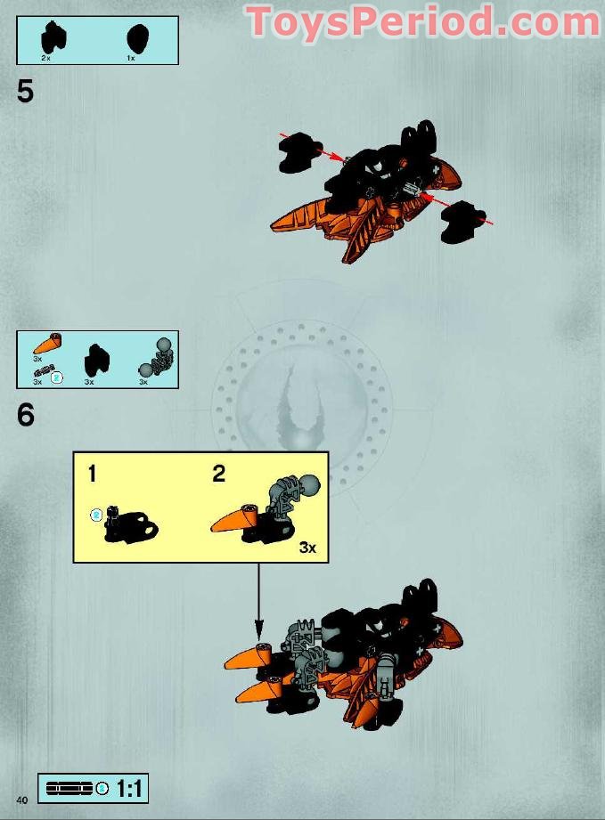 LEGO 10204 Vezon and Kardas Instructions and Parts List