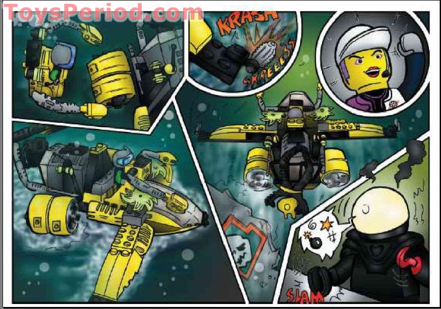 LEGO 4794 Alpha Team Command Sub Instructions and Parts List