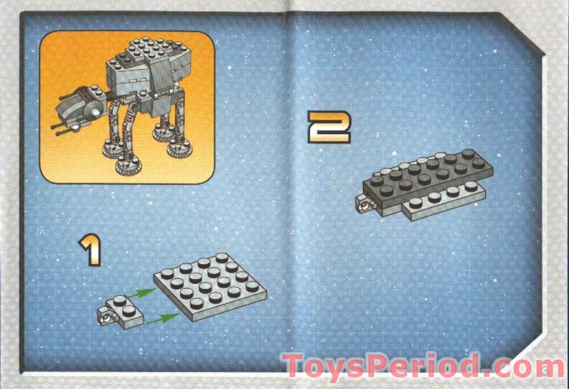 LEGO 4489 Mini AT-AT Instructions and Parts List