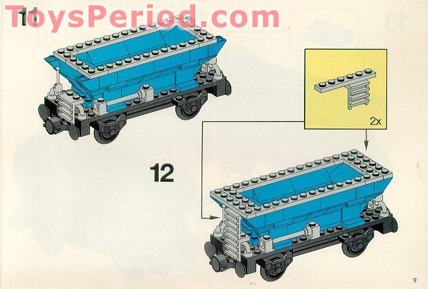LEGO 4536 Blue Hopper Car Instructions and Parts List