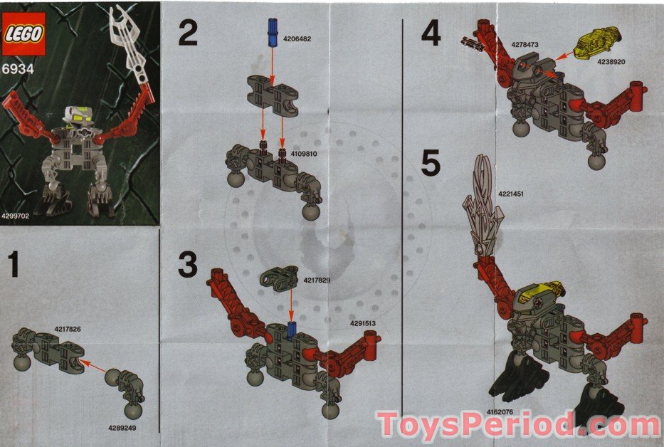 LEGO 6934 Bionicle Polybag (Disney Promotional Sweden) Instructions and ...