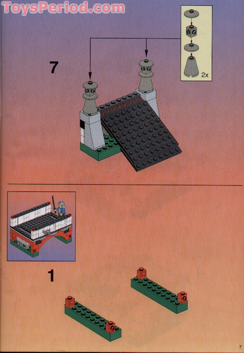 LEGO 6089 Stone Tower Bridge Instructions and Parts List