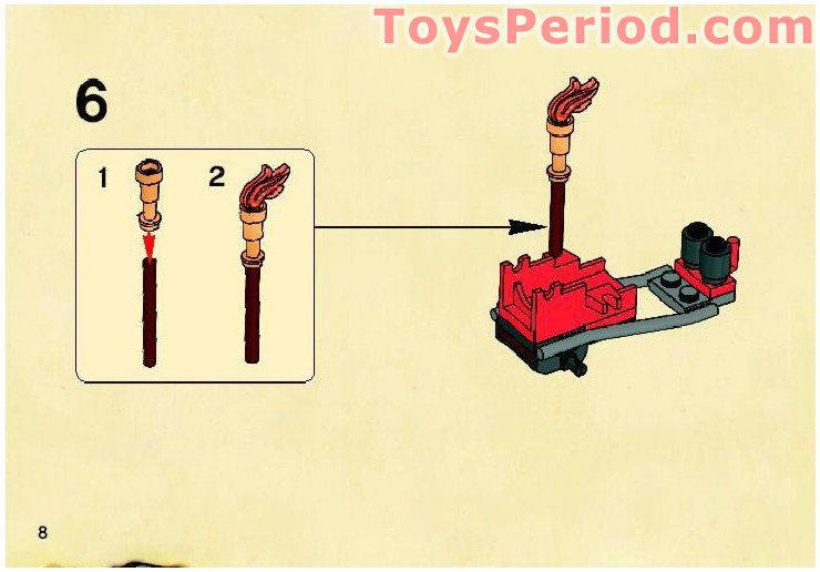 LEGO 6239 Cannon Battle Instructions and Parts List