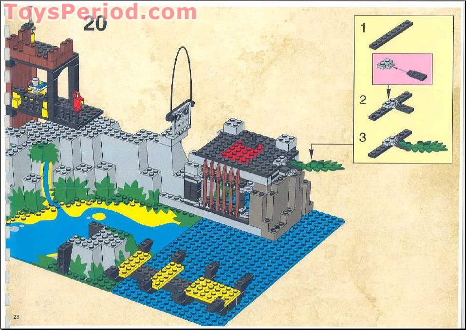 LEGO 6281 Pirates Perilous Pitfall Instructions and Parts List