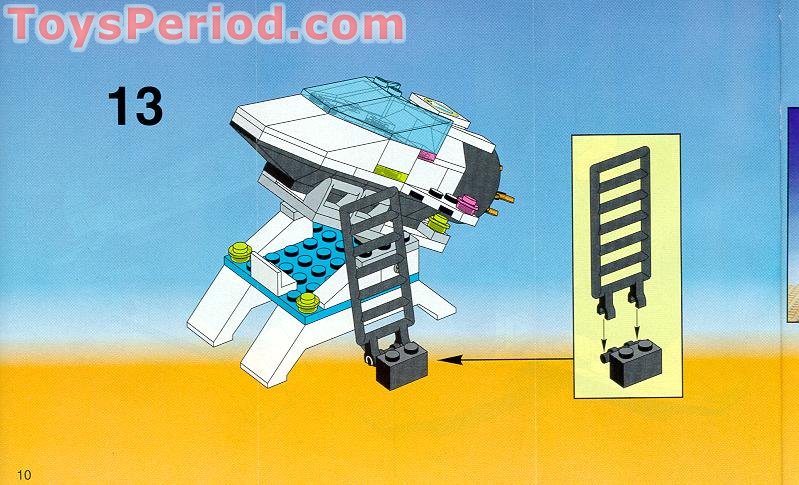 LEGO 6455 Space Simulation Station Instructions and Parts List