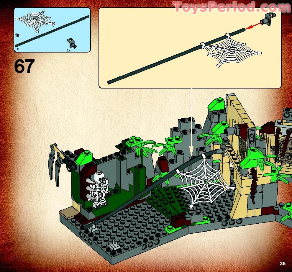 LEGO 7623 Temple Escape Set Parts Inventory and Instructions - LEGO ...