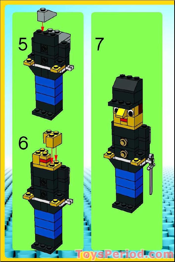 LEGO 7870 Hans Christian Andersen Bucket Instructions and Parts List
