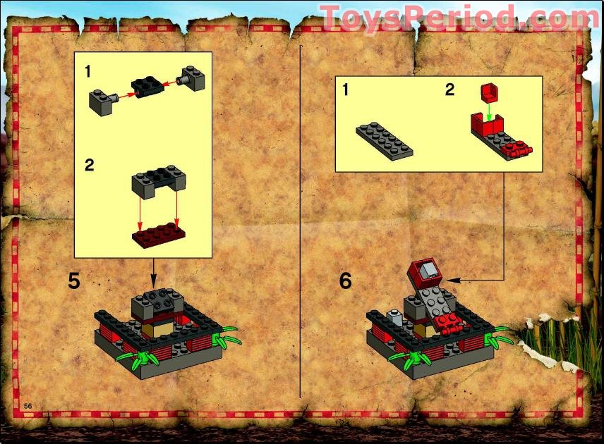 LEGO 7419 Dragon Fortress Instructions and Parts List