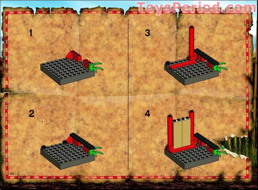 LEGO 7419 Dragon Fortress Instructions and Parts List