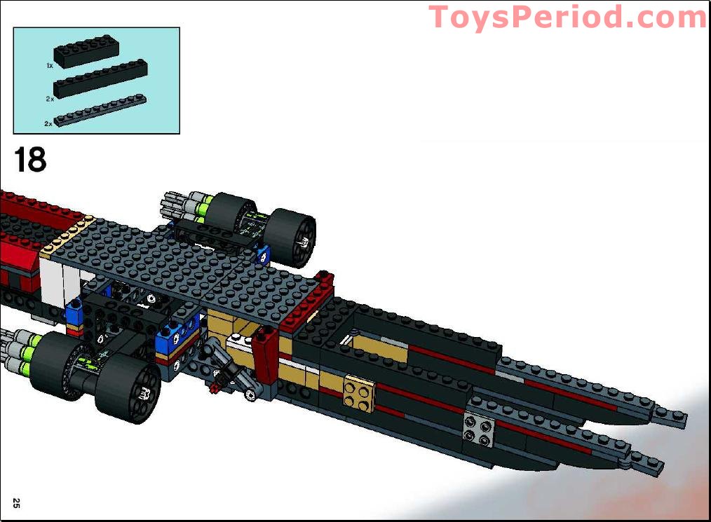 LEGO 7477 T1 Typhoon vs. T-Rex Instructions and Parts List