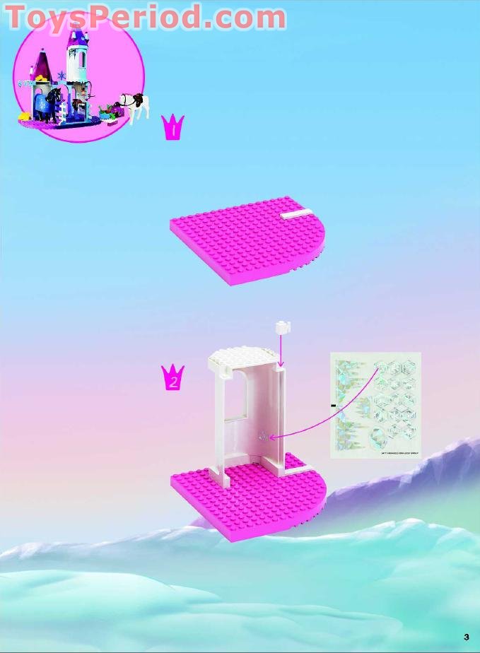 LEGO 7581 Winter Royal Stables Instructions and Parts List