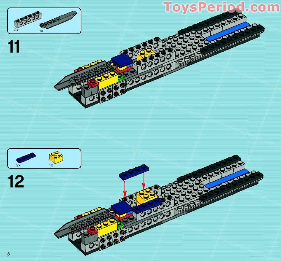 LEGO 8636 Mission 7: Deep Sea Quest Instructions and Parts List