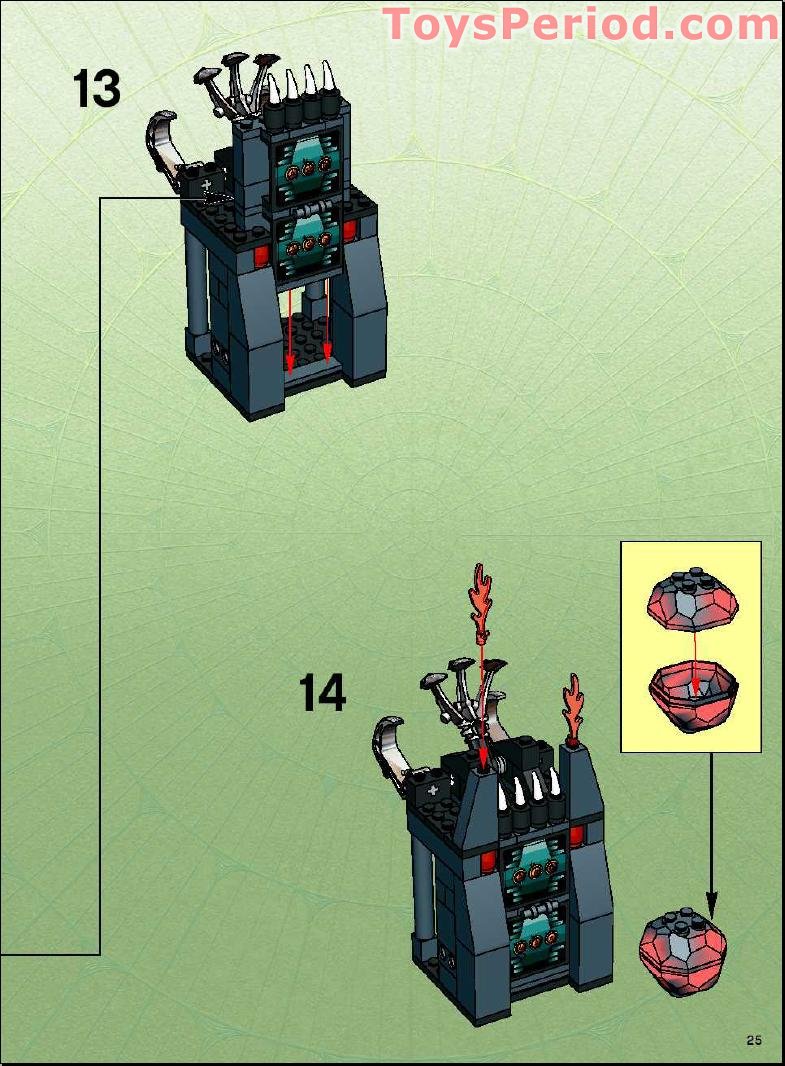 LEGO 8758 Tower of Toa Instructions and Parts List