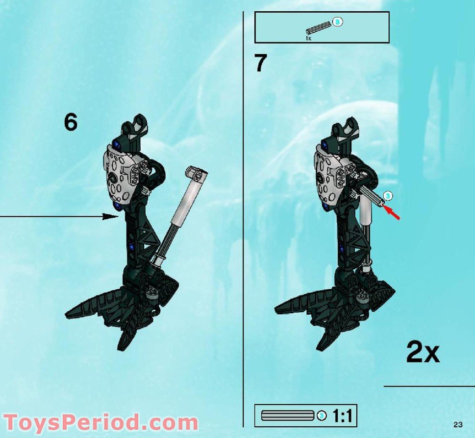 LEGO 8923 Hydraxon Instructions and Parts List