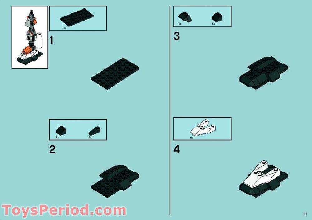 LEGO 8108 Mobile Devastator Instructions and Parts List