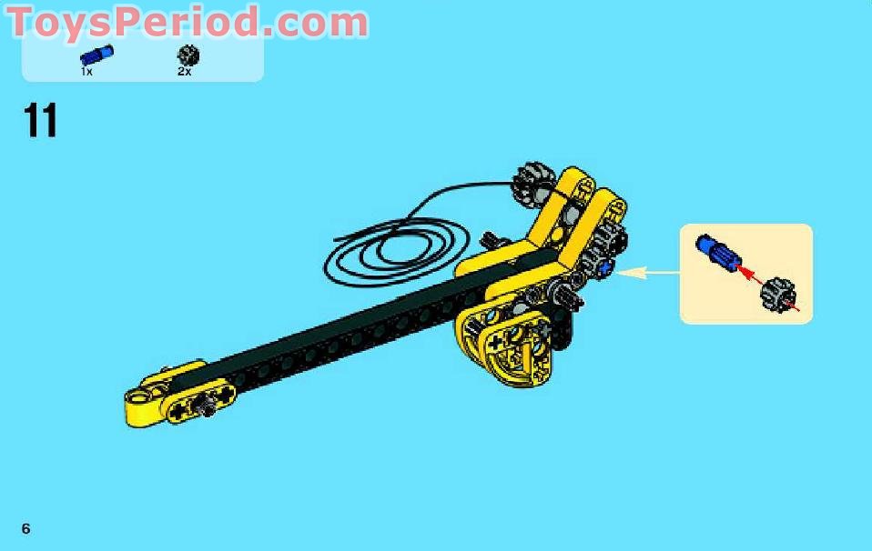 LEGO 8270 Rough Terrain Crane Instructions and Parts List