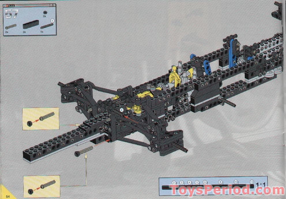 LEGO 8458 Silver Champion Racer Instructions and Parts List
