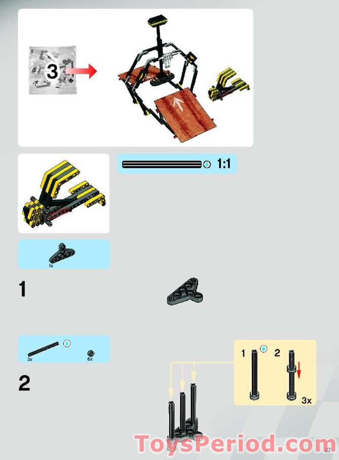 LEGO 8496 Desert Hammer Instructions and Parts List