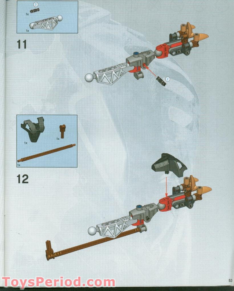 LEGO 8595 Takua and Pewku Instructions and Parts List