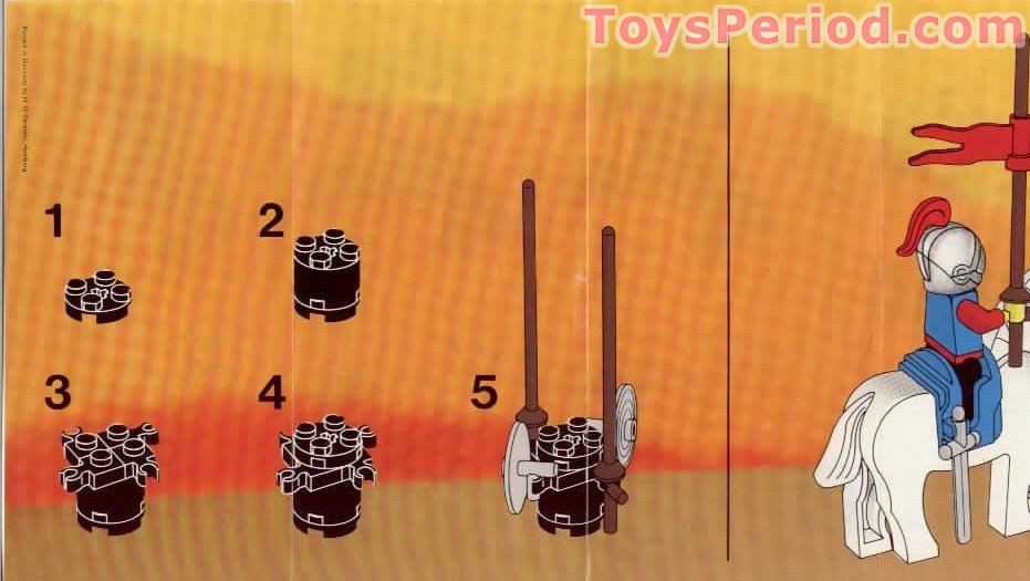 LEGO 6021 Jousting Knights Instructions and Parts List