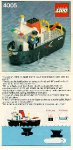 LEGO 4005 Tug Boat Instructions and Parts List