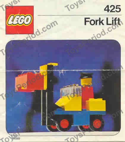 LEGO 425 Fork Lift Instructions and Parts List