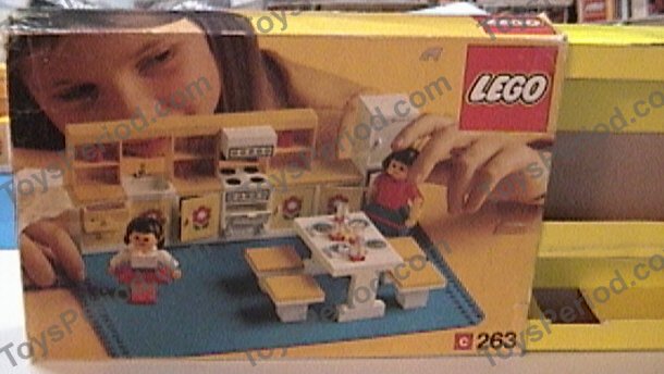 LEGO 263-1 Kitchen Set with 2 Figures Instructions and Parts List