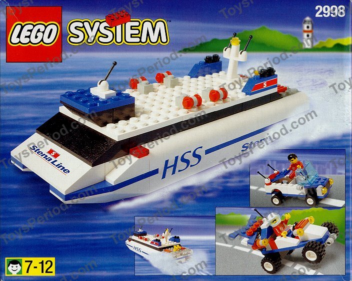 LEGO 2998 Stena Line Promotional Set: Hydrofoil Instructions and Parts List
