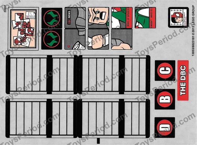 LEGO Sets with Part 76005stk01 Sticker Sheet for Set 76005 - (13053/ ...