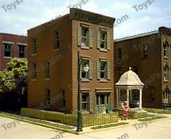 HO Structures - DPM 111 Townhouse #3 New HO Scale Village Structure Kit