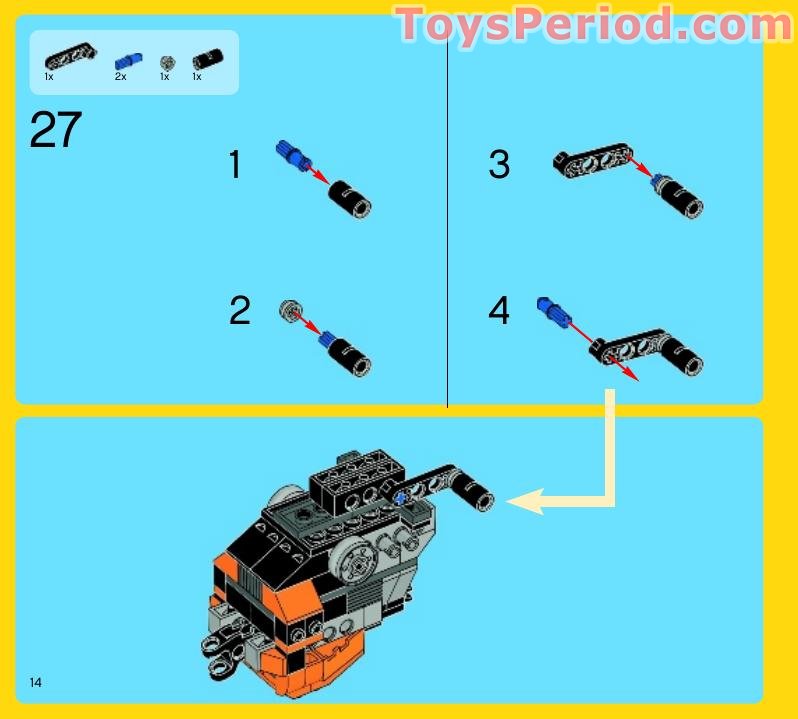 LEGO 7291 Street Rebel Instructions and Parts List