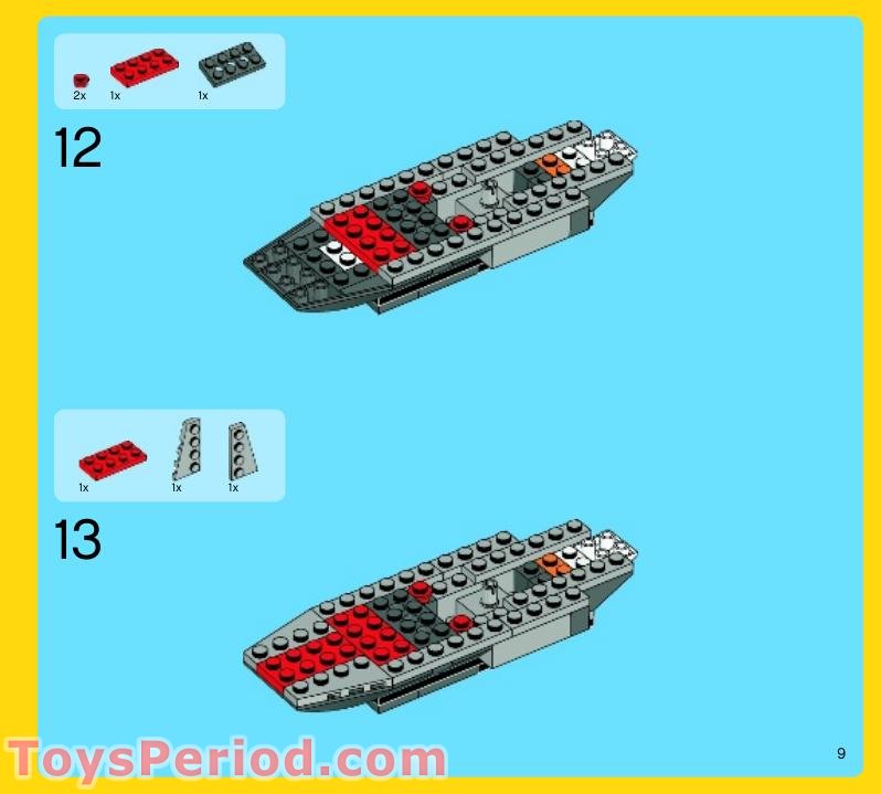 LEGO 7345 Transport Chopper Instructions and Parts List