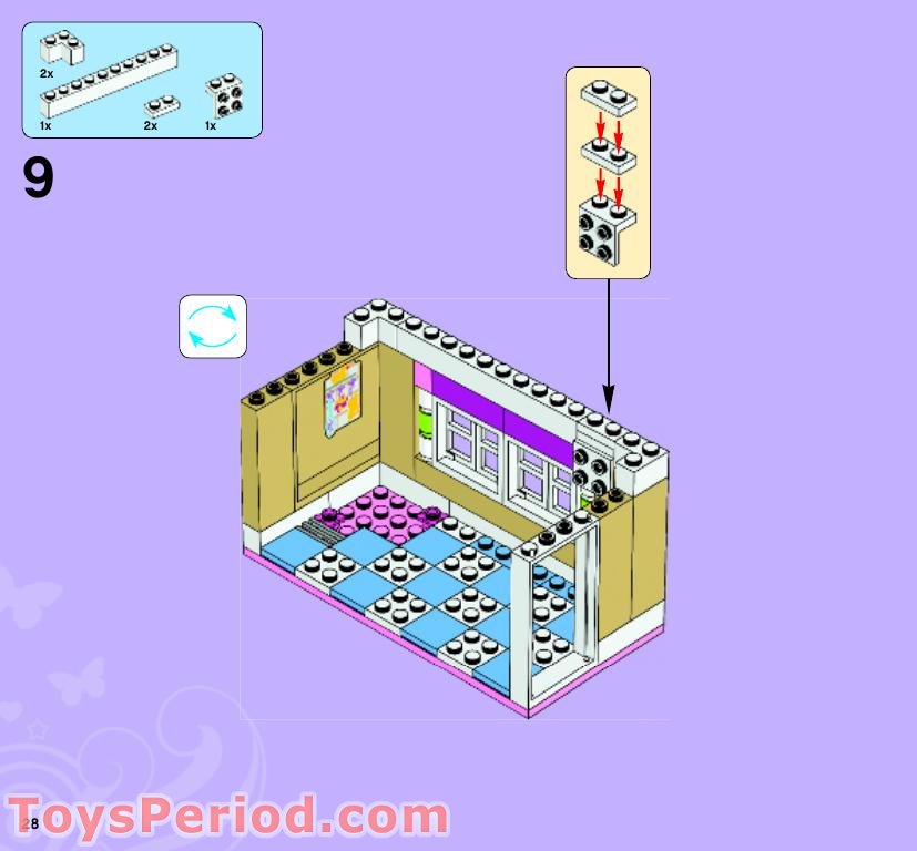 LEGO 3315 Olivia's House Instructions and Parts List