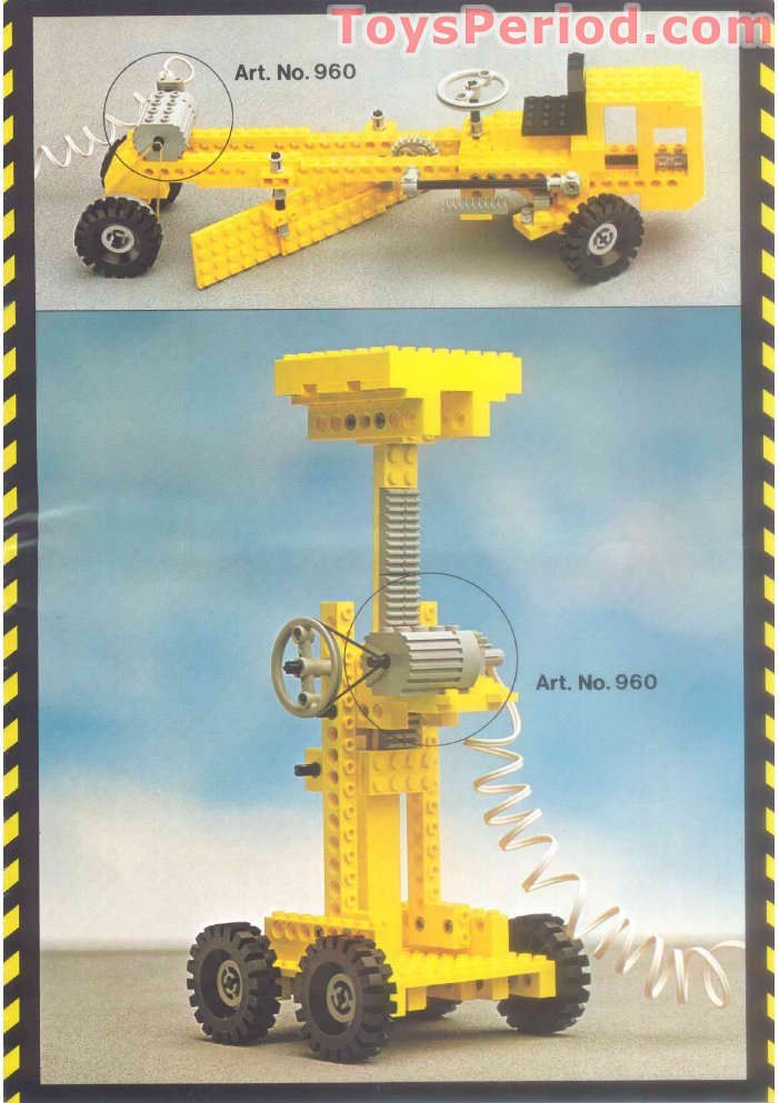 LEGO 950 Fork Lift Instructions and Parts List
