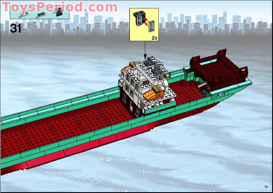 LEGO 10152-1 Maersk Sealand Container Ship 2004 Edition Instructions ...